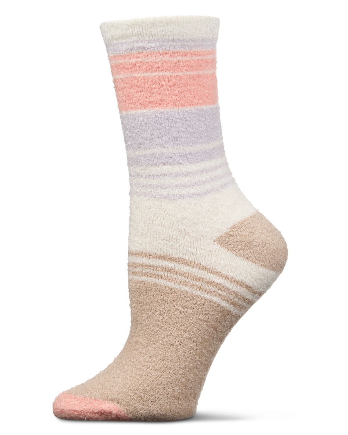 Women's Stripes Aloe Infused Crew Socks | OneStopPlus