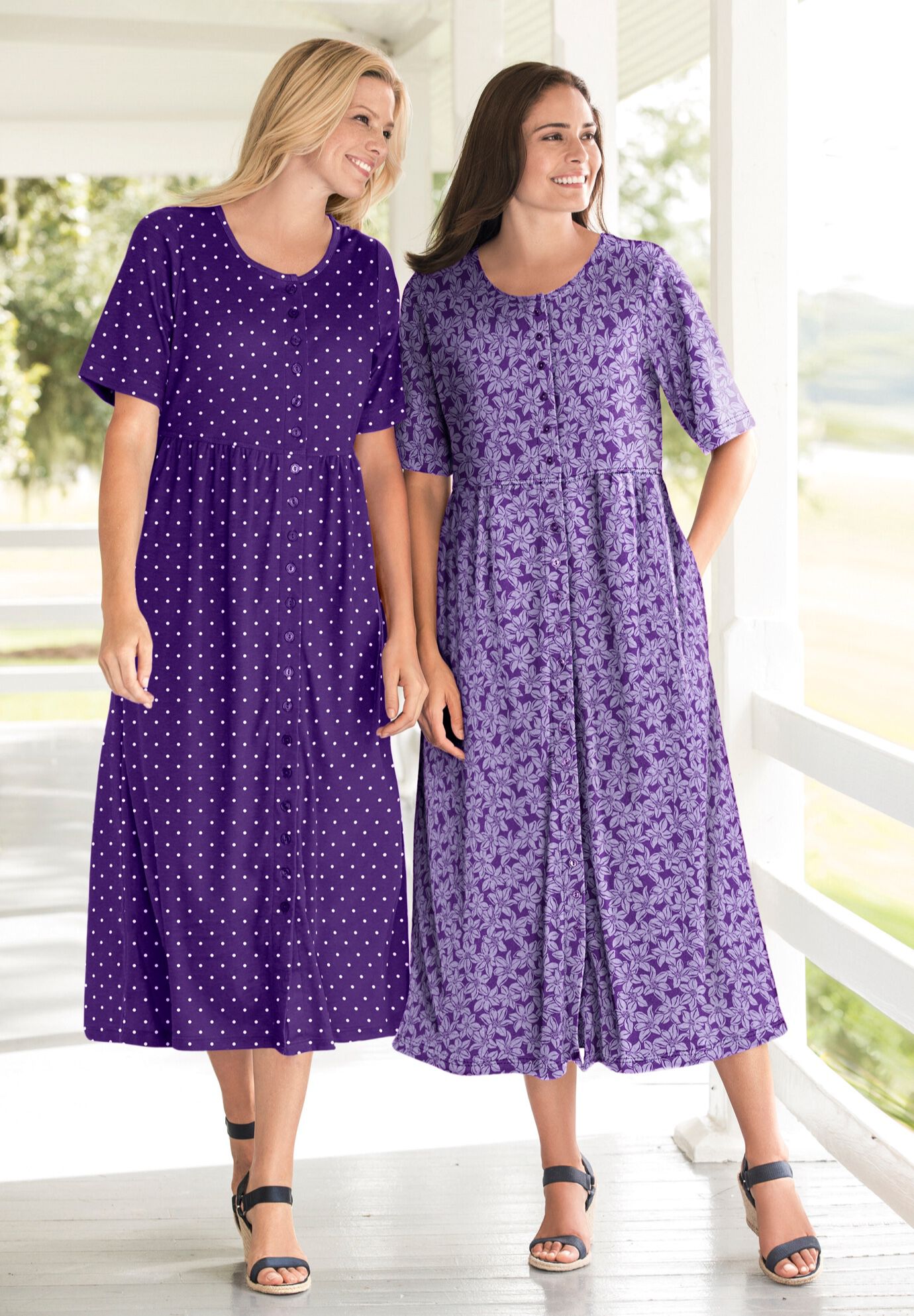 Button-Front Essential Dress | OneStopPlus