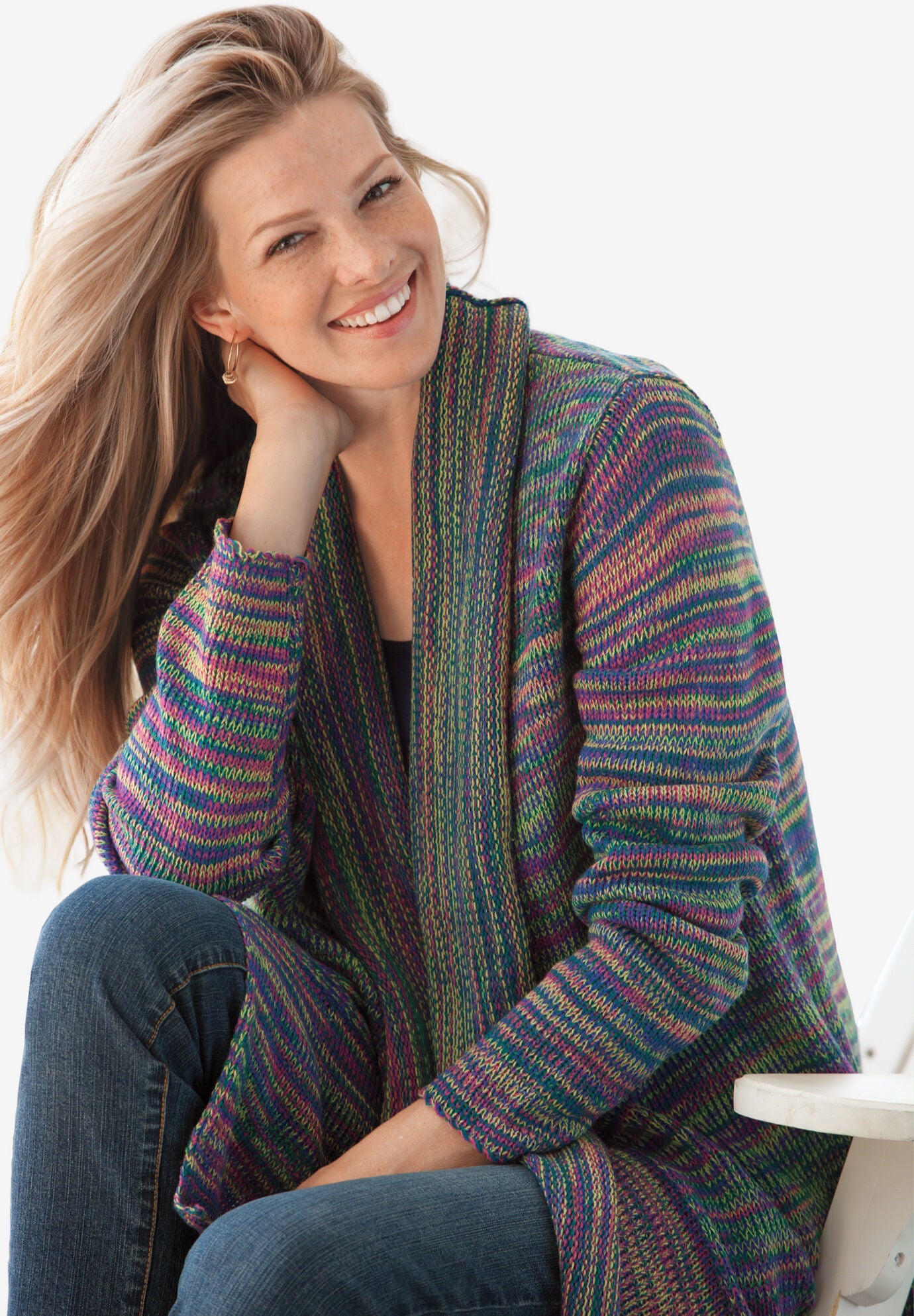 Multi Marled Cardigan | OneStopPlus