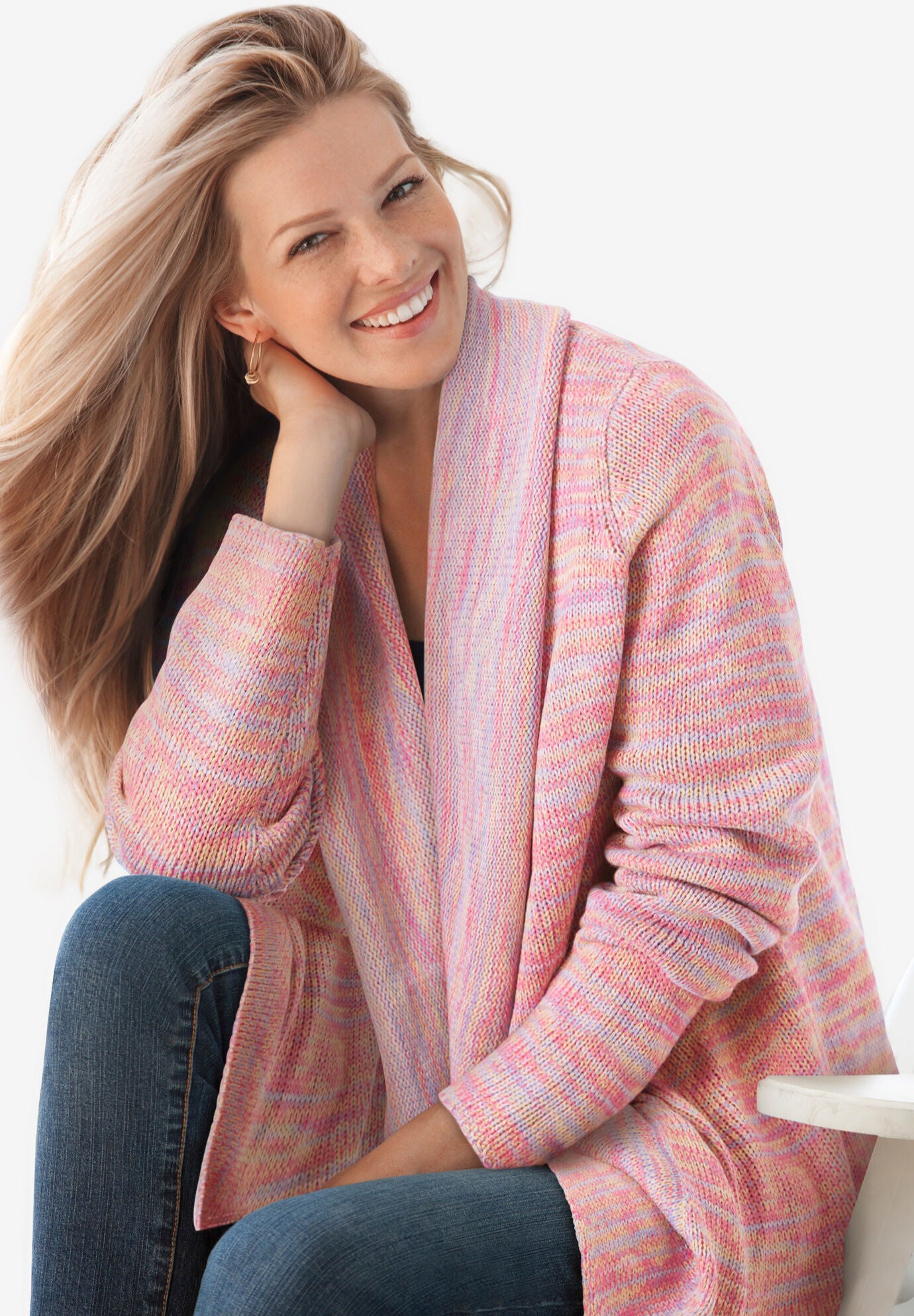 Multi Marled Cardigan | OneStopPlus