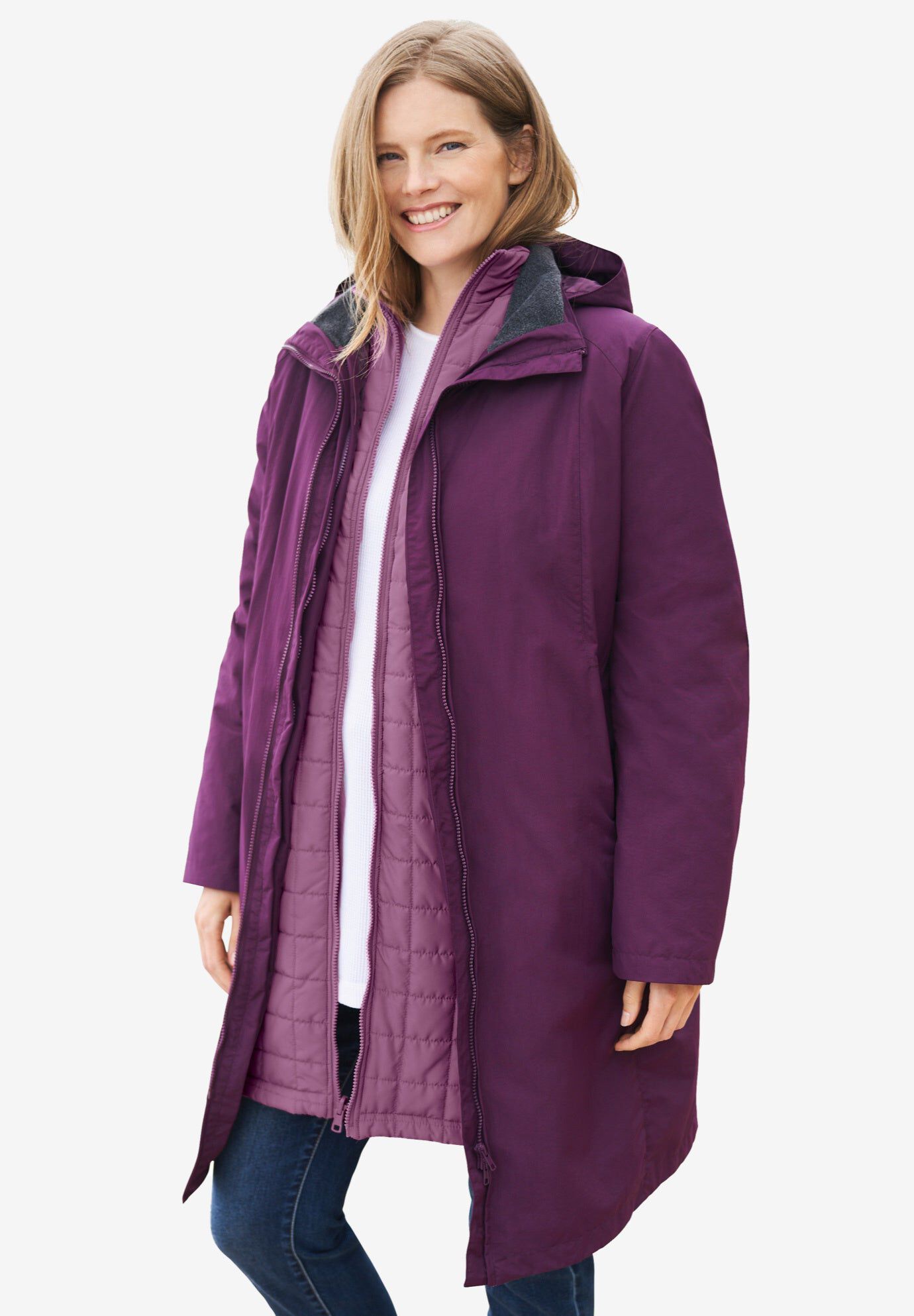 3-in-1 Hooded Taslon® Jacket | OneStopPlus