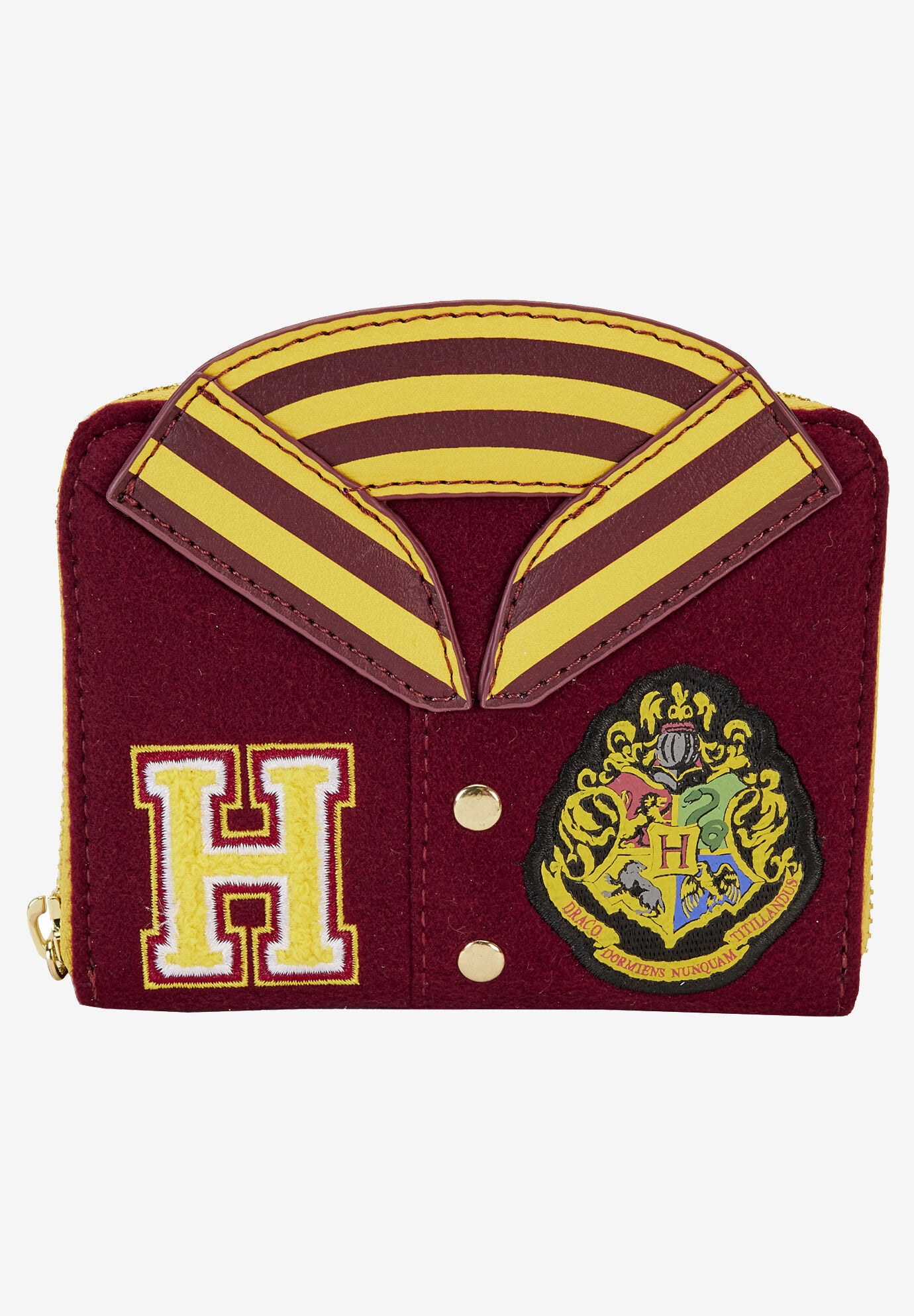 Loungefly X Harry Potter Wallet Zip Around Hogwarts Varsity Jacket ...