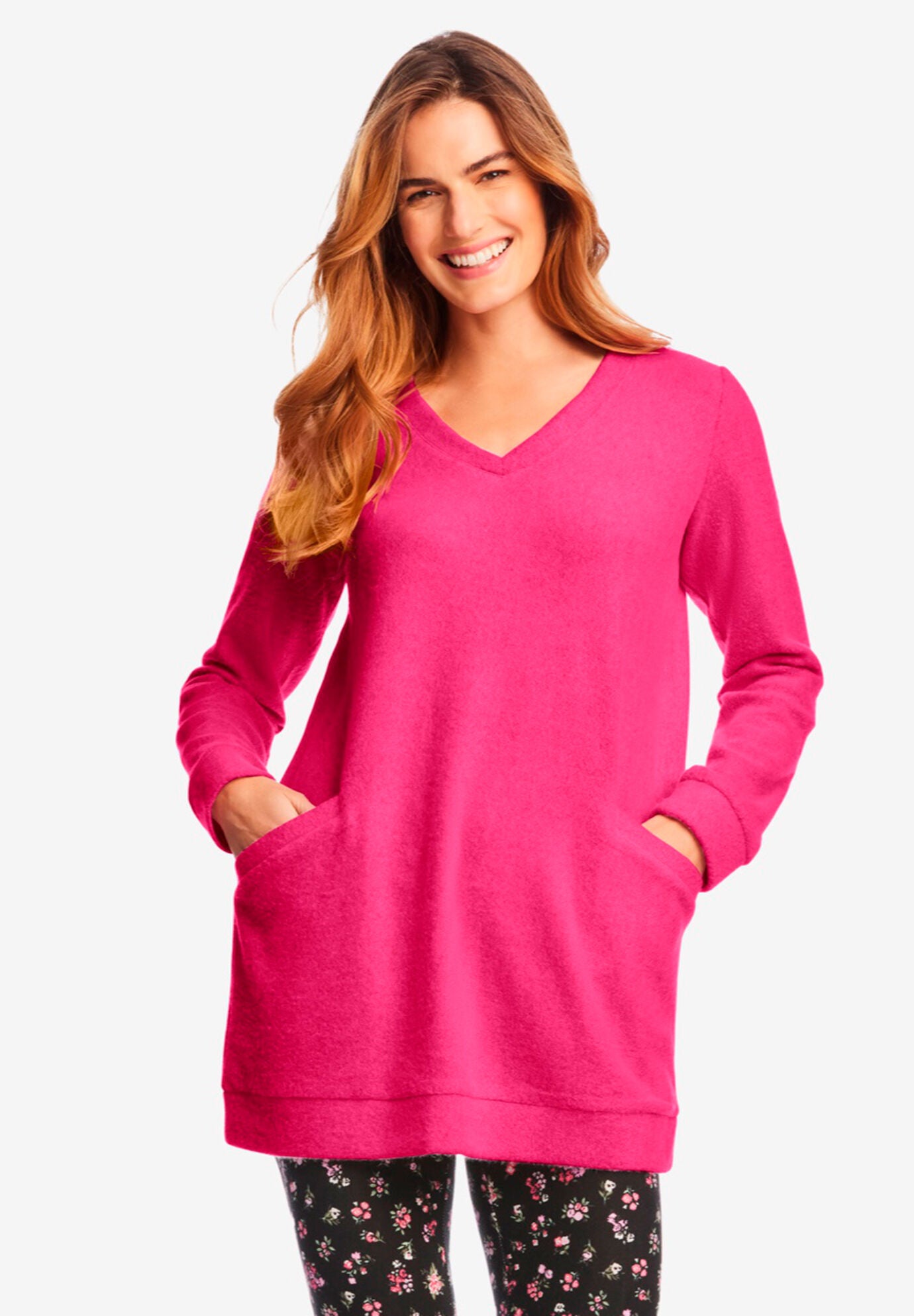 Sherpa Sweatshirt Tunic | OneStopPlus