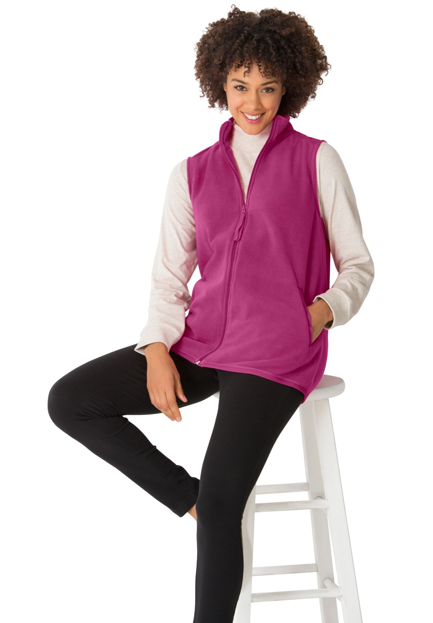 Zip-Front Microfleece Vest | OneStopPlus