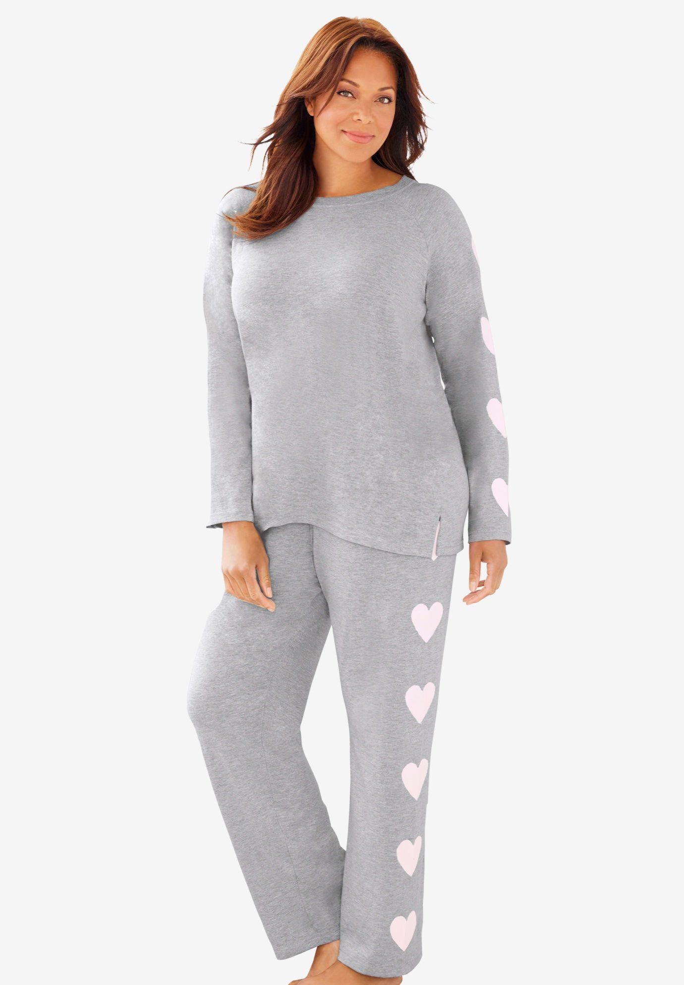 Dreams & Co® Side Print Pajama Set | OneStopPlus