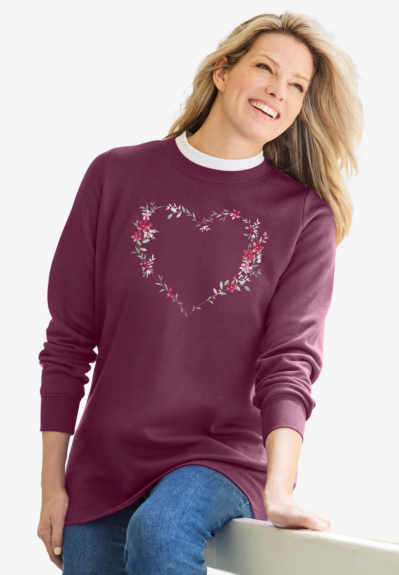 Layered-Look Sweatshirt | OneStopPlus