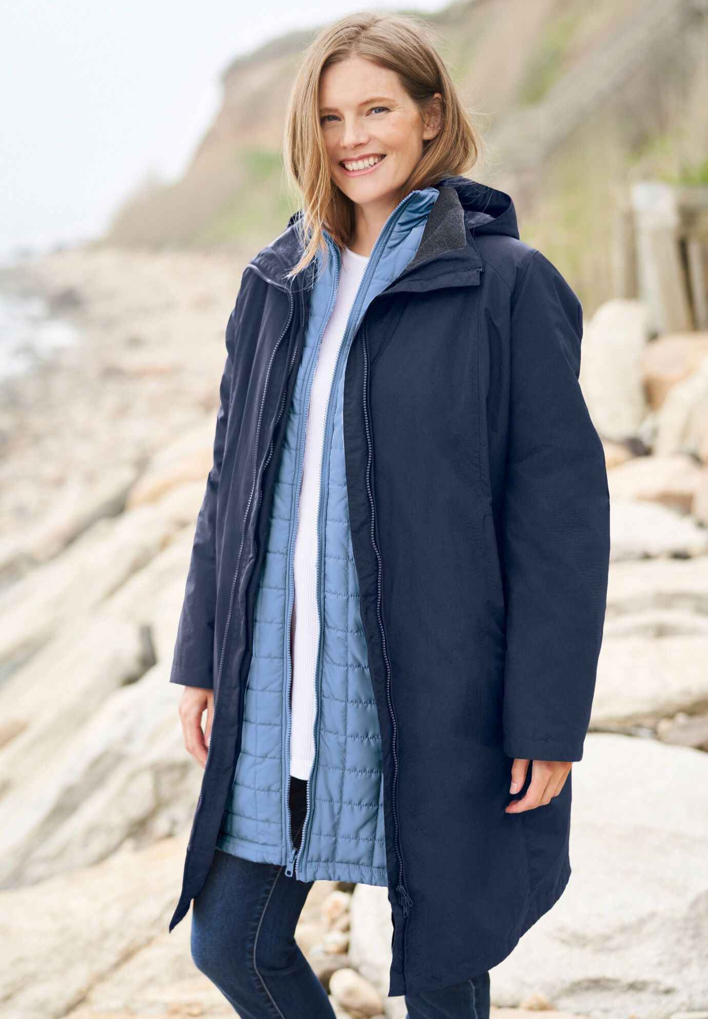 3-in-1 Hooded Taslon® Jacket | OneStopPlus