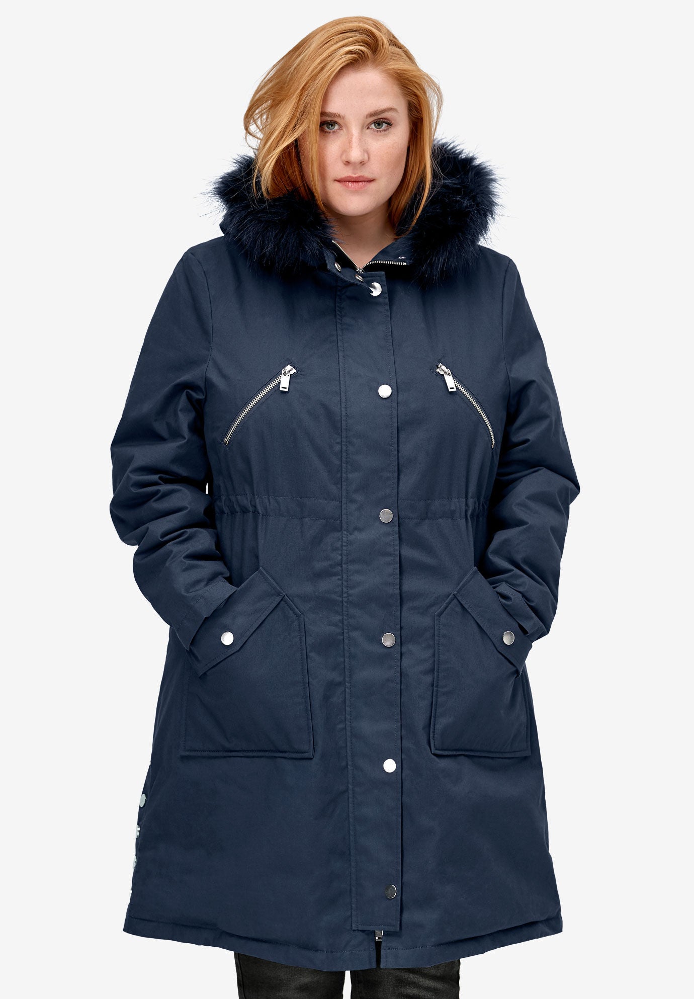 Side-Snap Zip-Front Parka | OneStopPlus