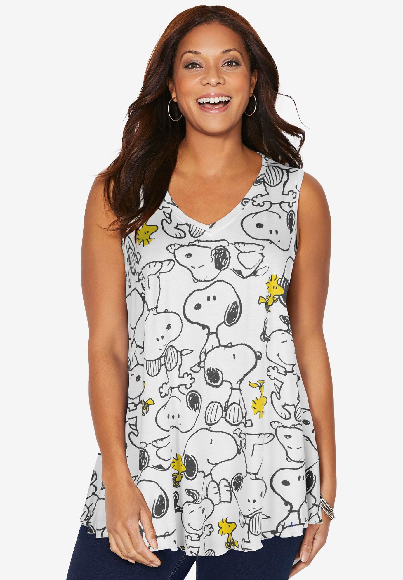V-neck Snoopy Tank | OneStopPlus