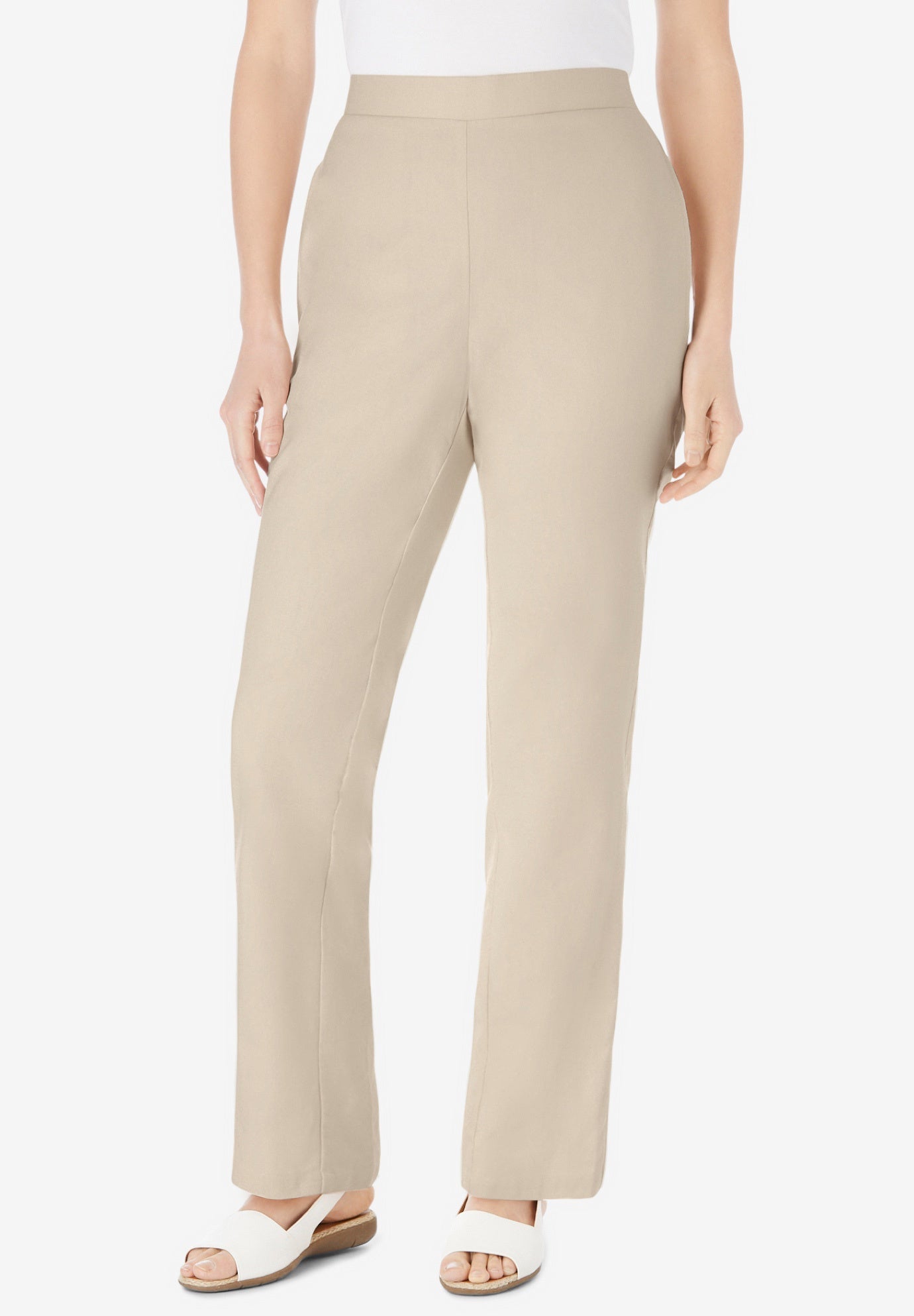 Straight Leg Linen Pant | OneStopPlus