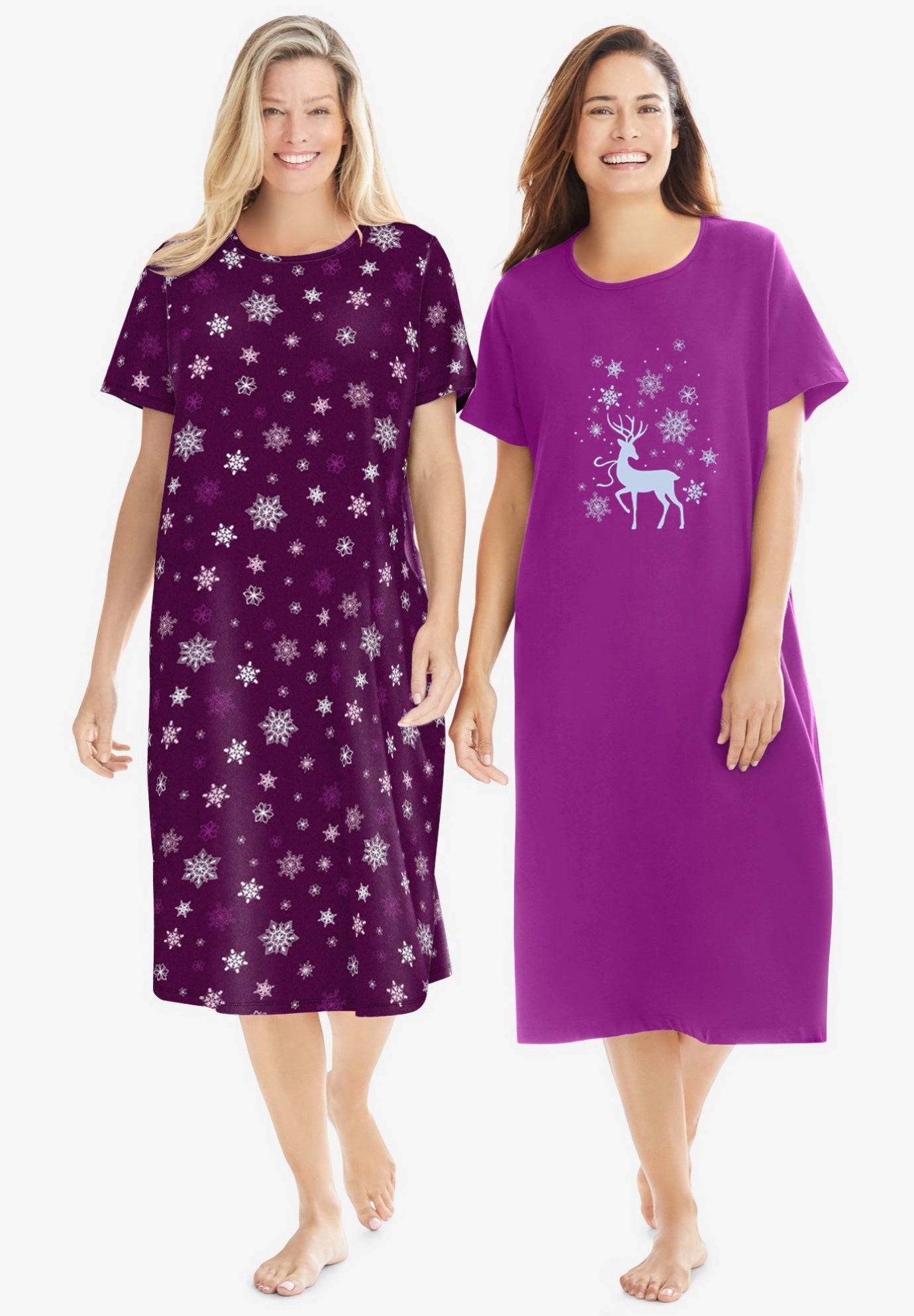 2-Pack Long Sleepshirts | OneStopPlus