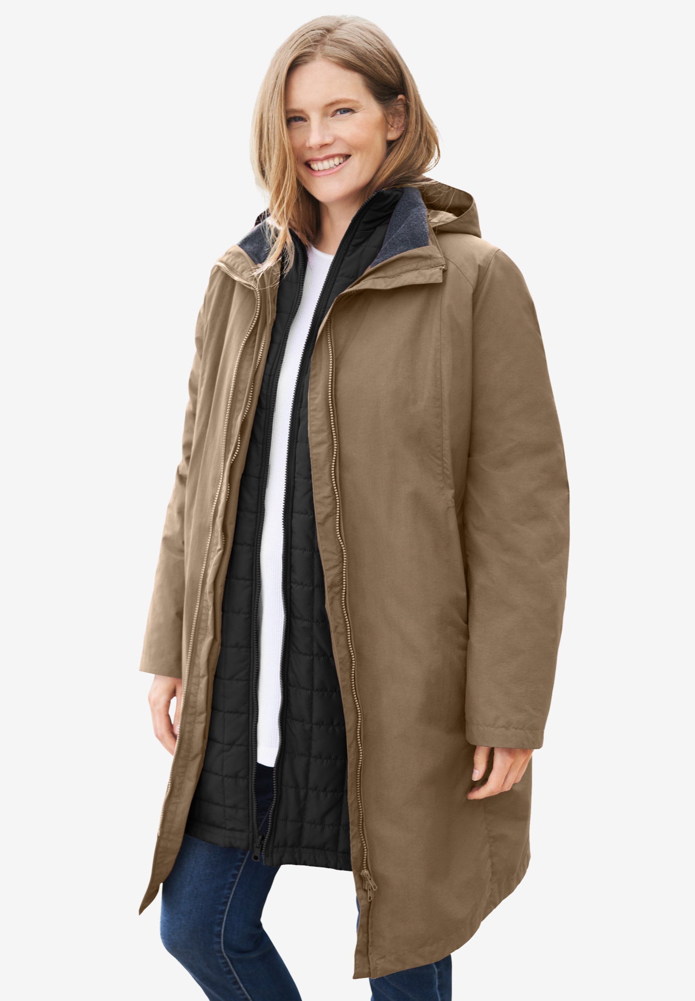 3-in-1 Hooded Taslon® Jacket | OneStopPlus